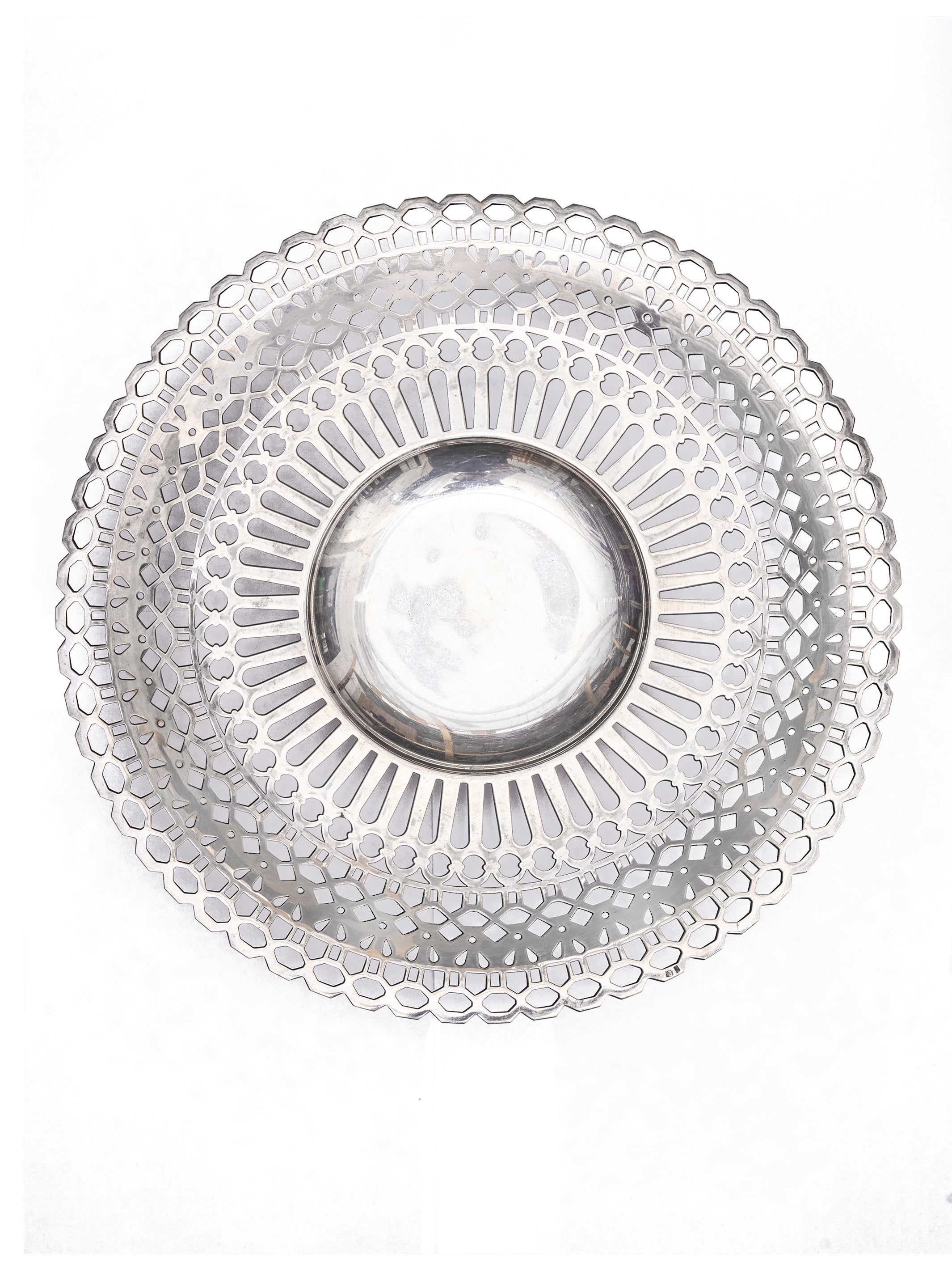 Silver Footed Lattice Tray | Vintage – Permanent Resident