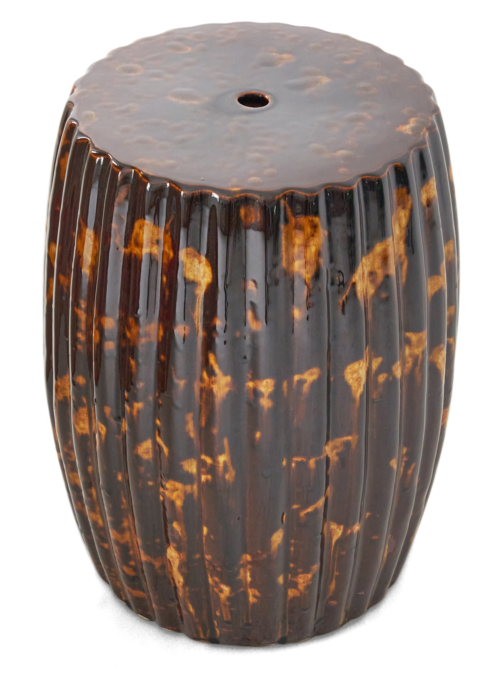 Morla Ceramic Garden Stool in Tortoise – Permanent Resident